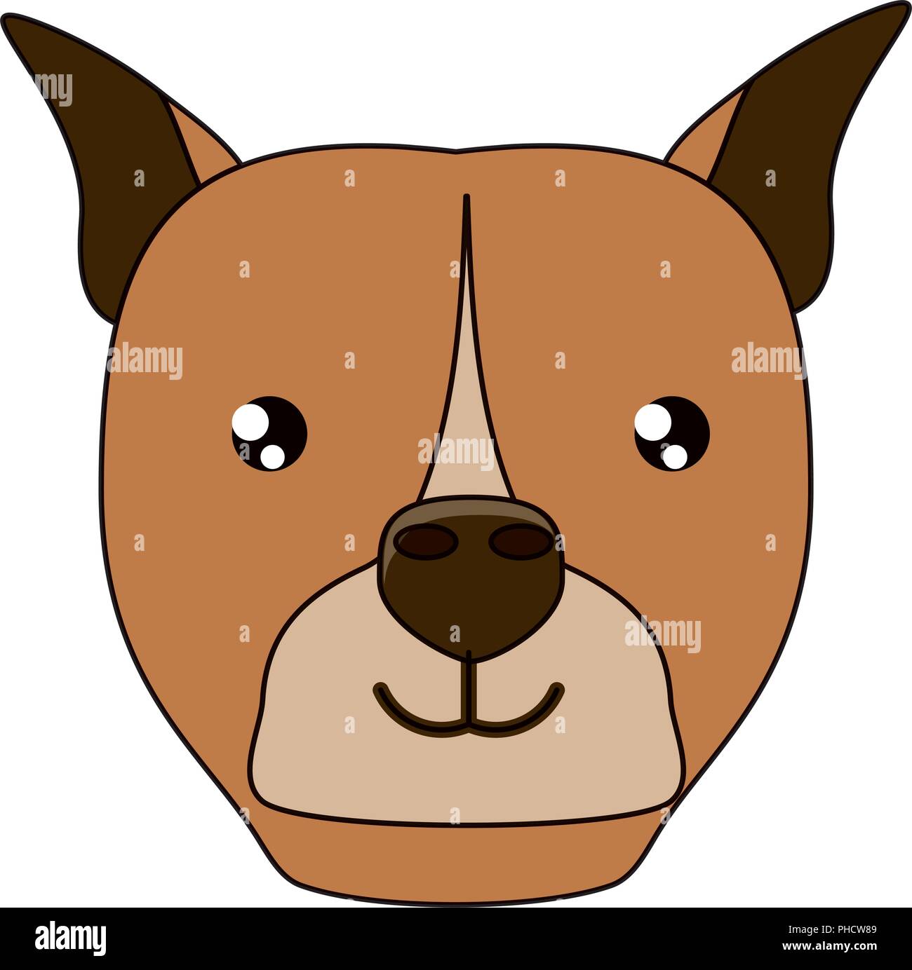 pitbull dog icon over white background, vector illustration Stock ...
