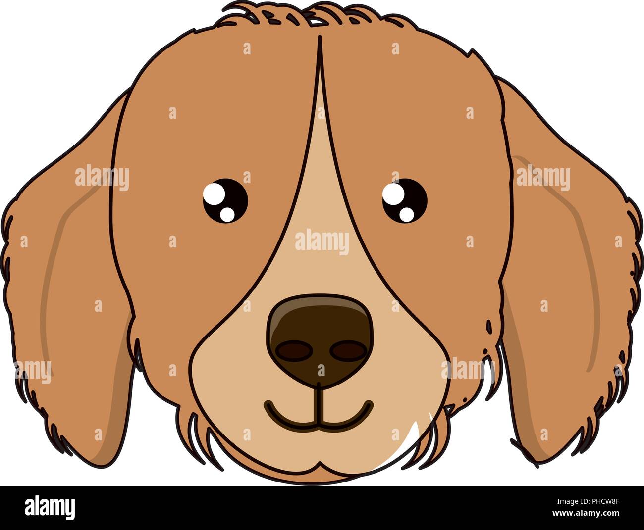 cute puppy face icon over white background, vector illustration Stock ...