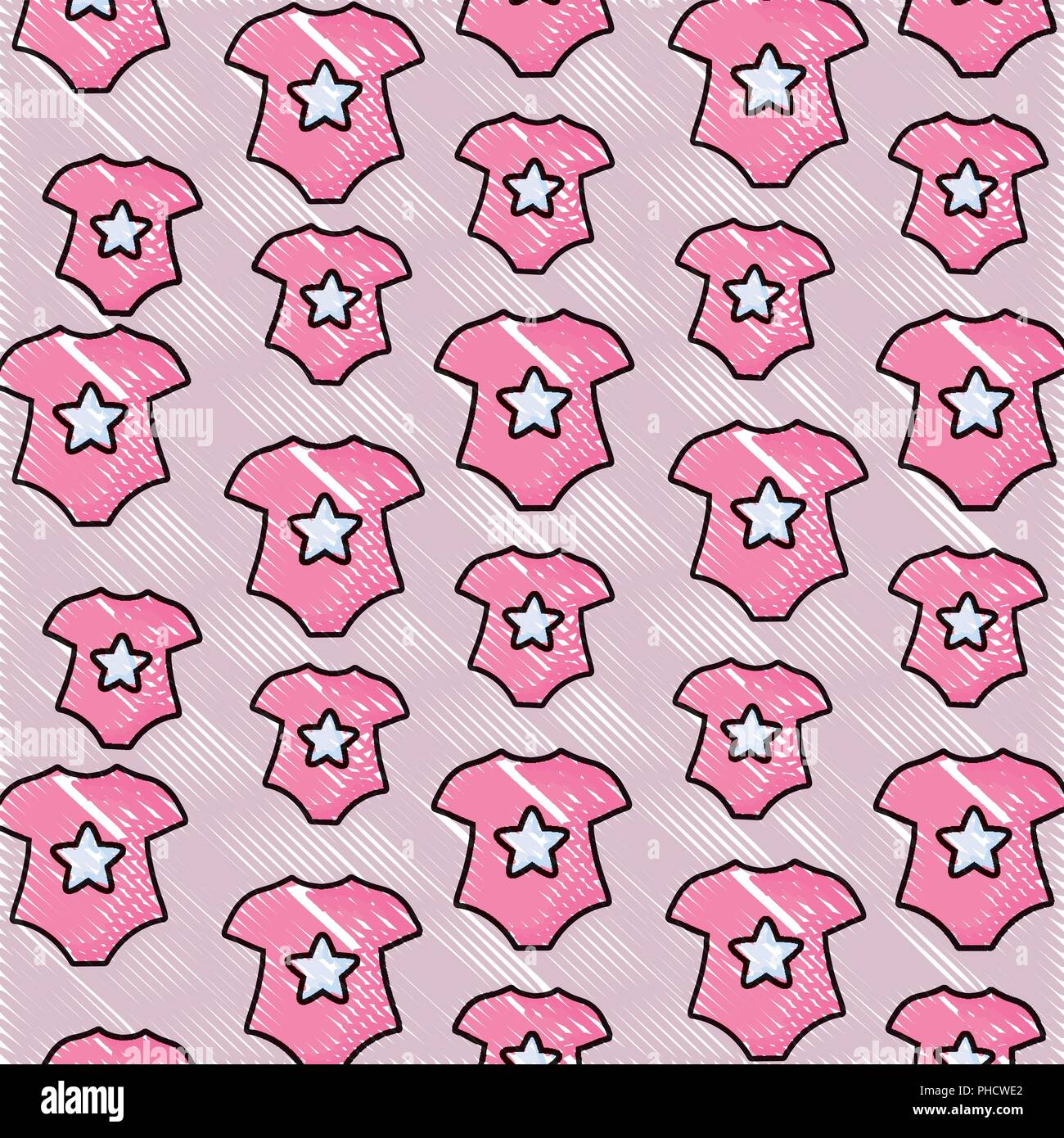 background of baby clothes pattern, vector illustration Stock Vector ...