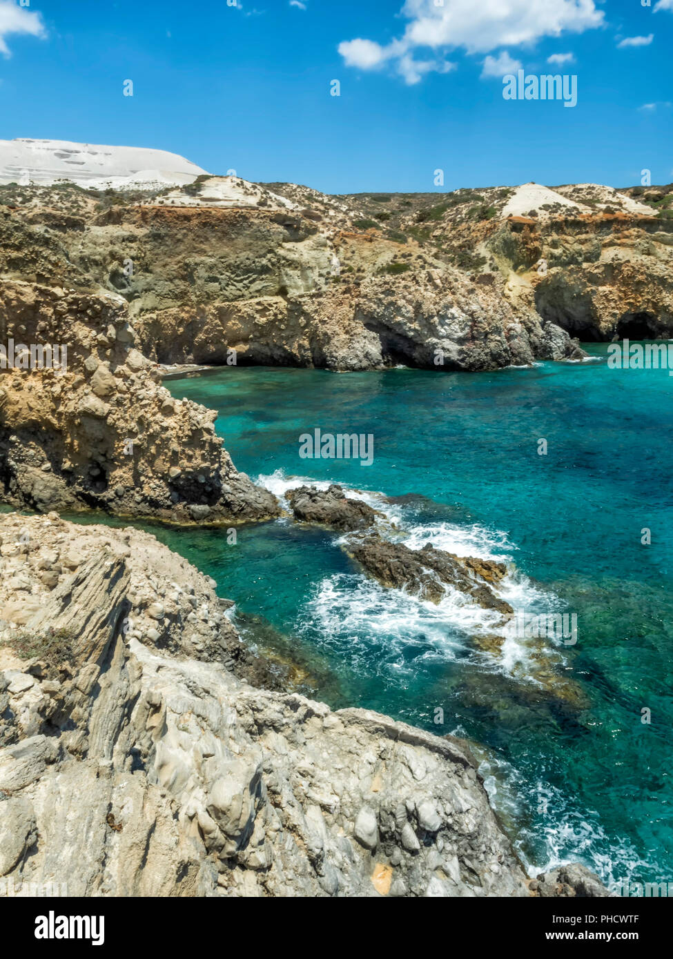 Milos beach greece tsigrado hi-res stock photography and images - Alamy