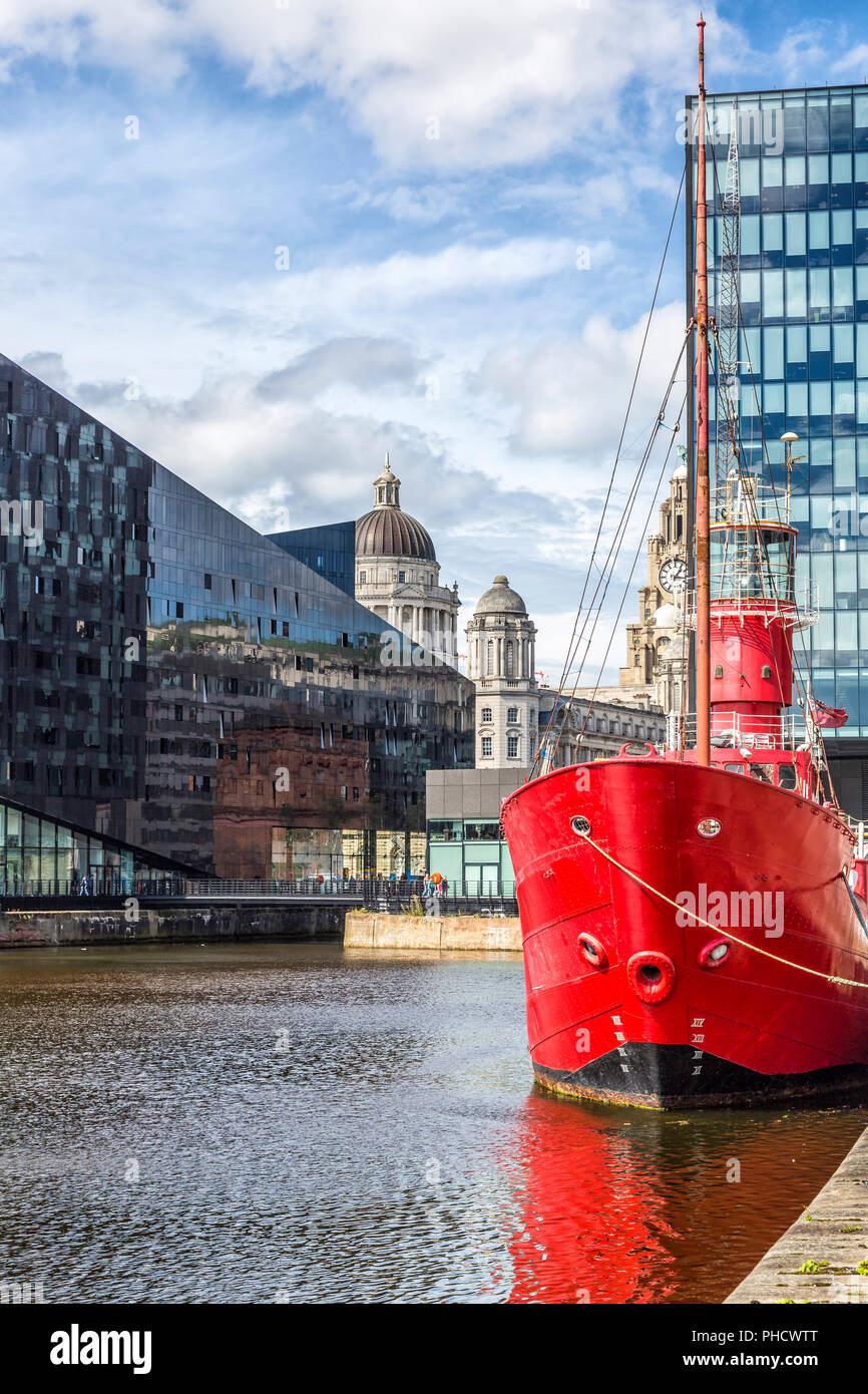 View of Canning Dock in Liverpool Stock Photo - Alamy