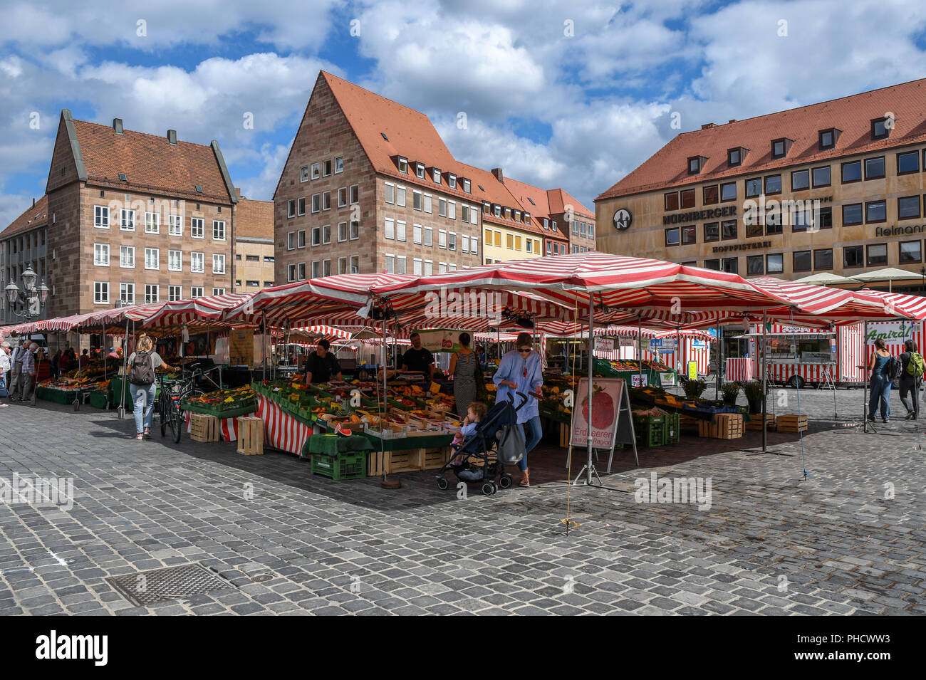Old town square in Nuremberg, Germany Stock Photo - Alamy