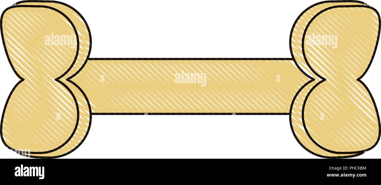 dog bone icon over white background, vector illustration Stock Vector ...