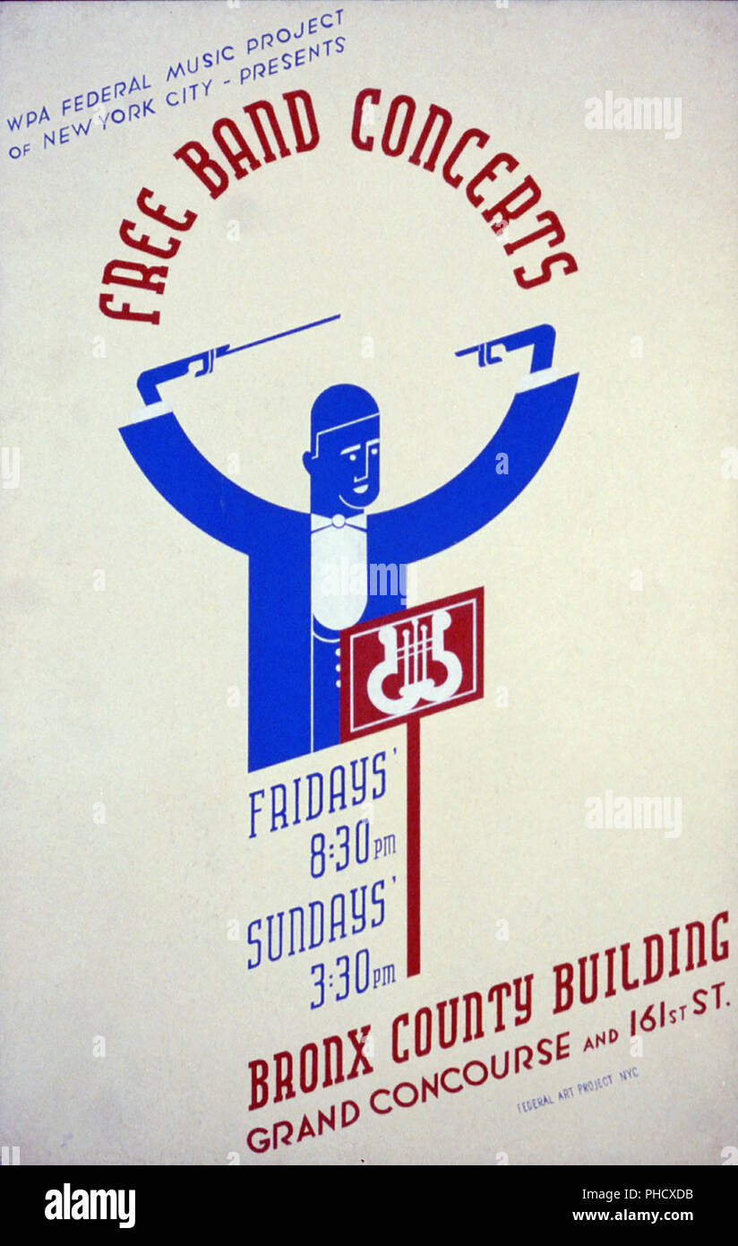 Poster for New York City Federal Music Project presentation of free ...