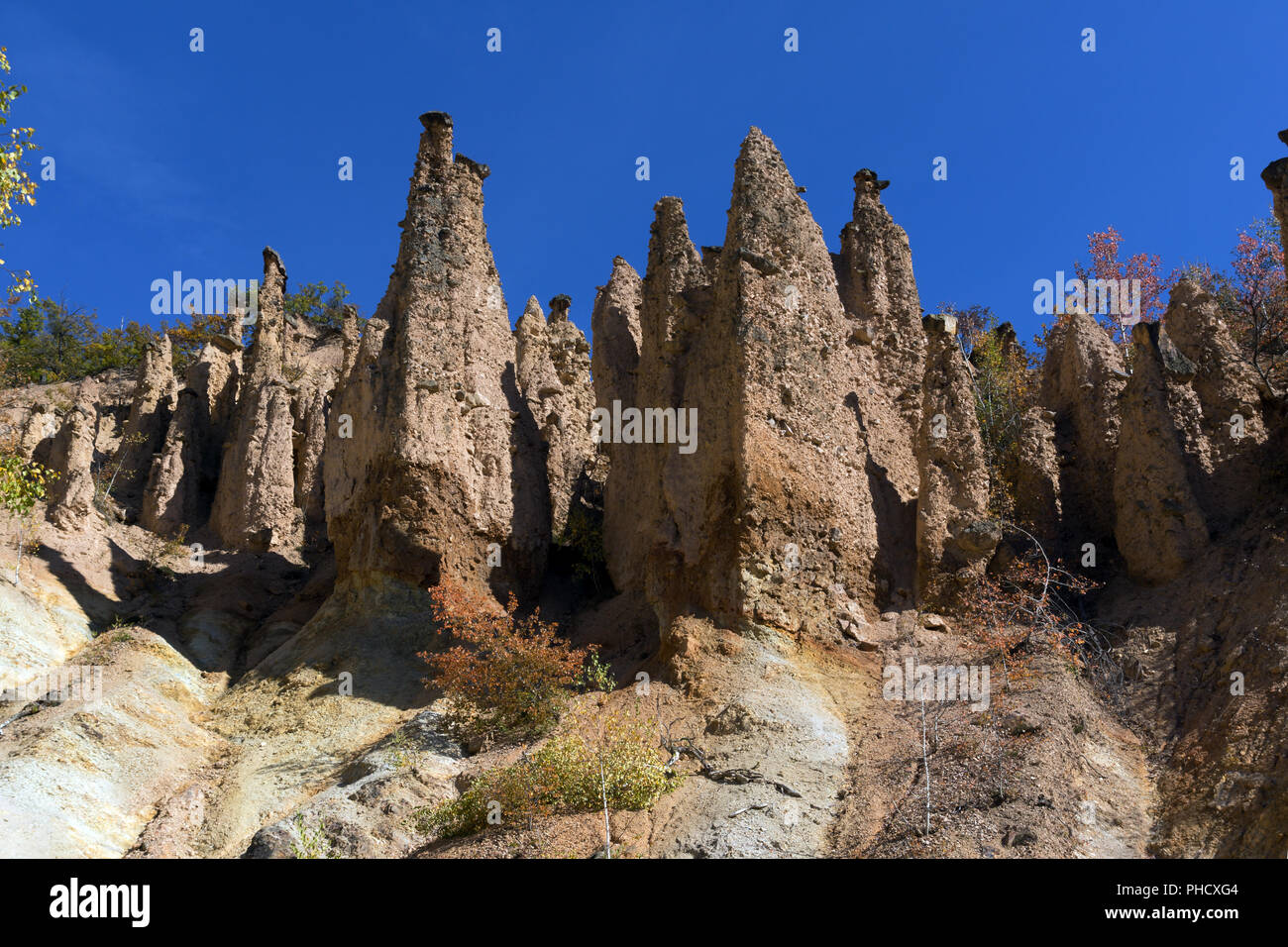 Amazing Autumn Landscape of Rock Formation Devil's town in Radan ...