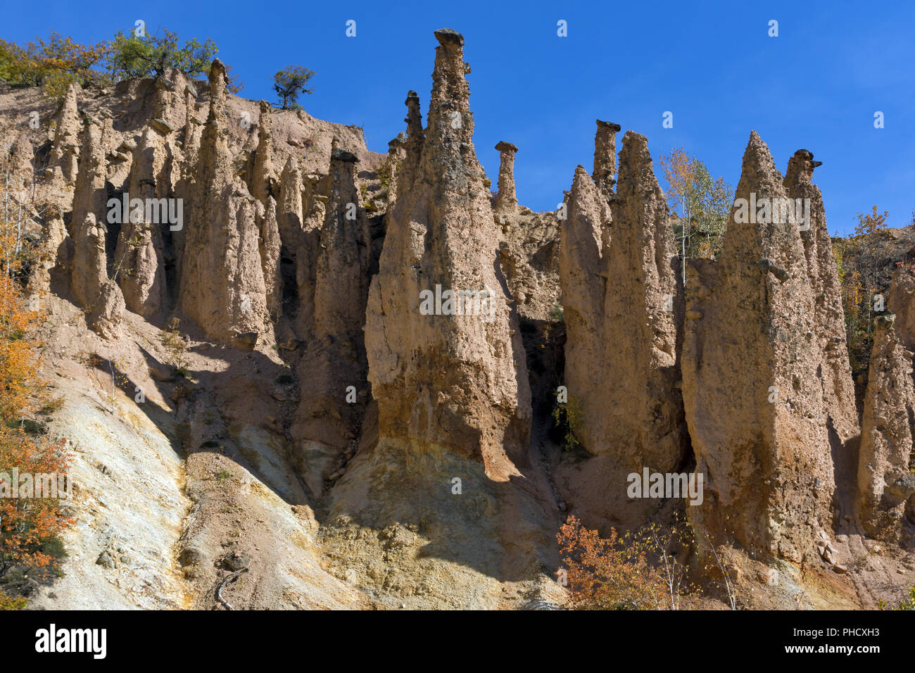 Amazing Autumn Landscape of Rock Formation Devil's town in Radan ...