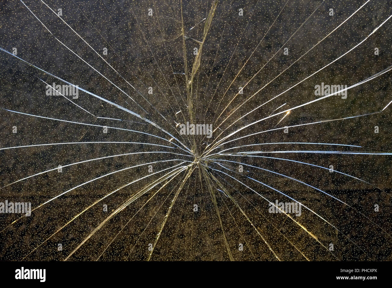 Glass break, breakage of a glass pane Stock Photo - Alamy