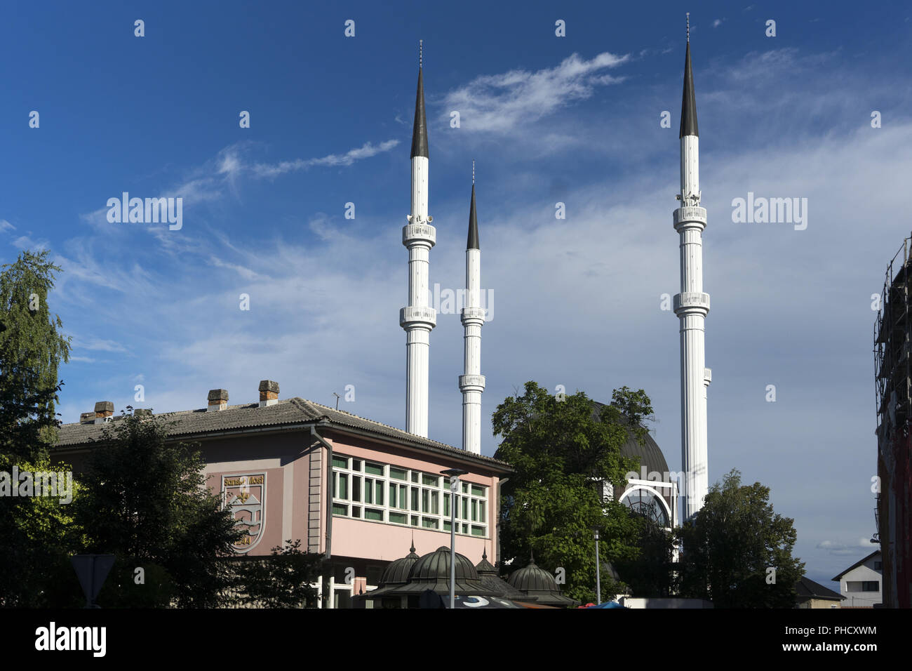 Mosque with Minaretts in Sanski Most, Bosnia Stock Photo - Alamy