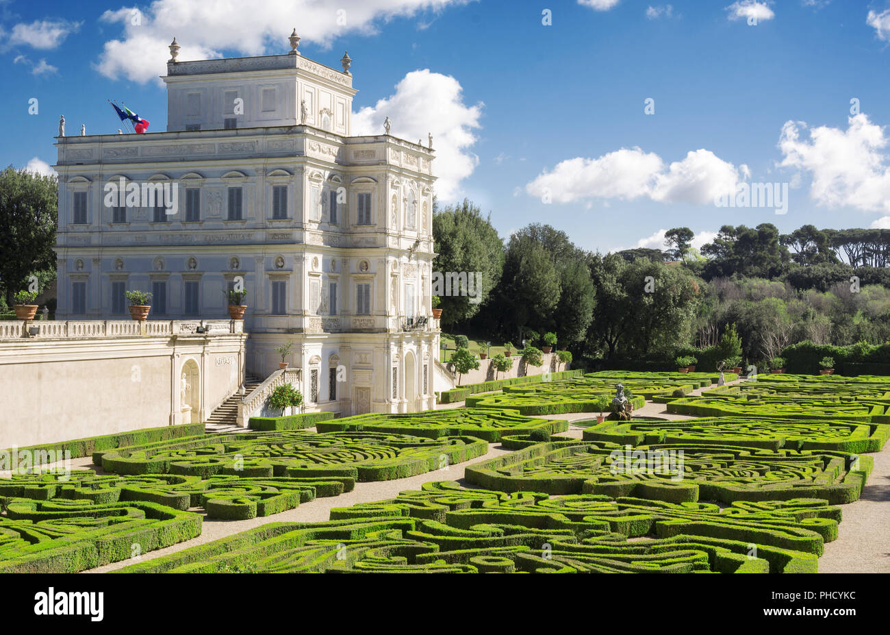 Secret garden inside Villa Doria Pamhili in Rome, Italy Stock Photo - Alamy