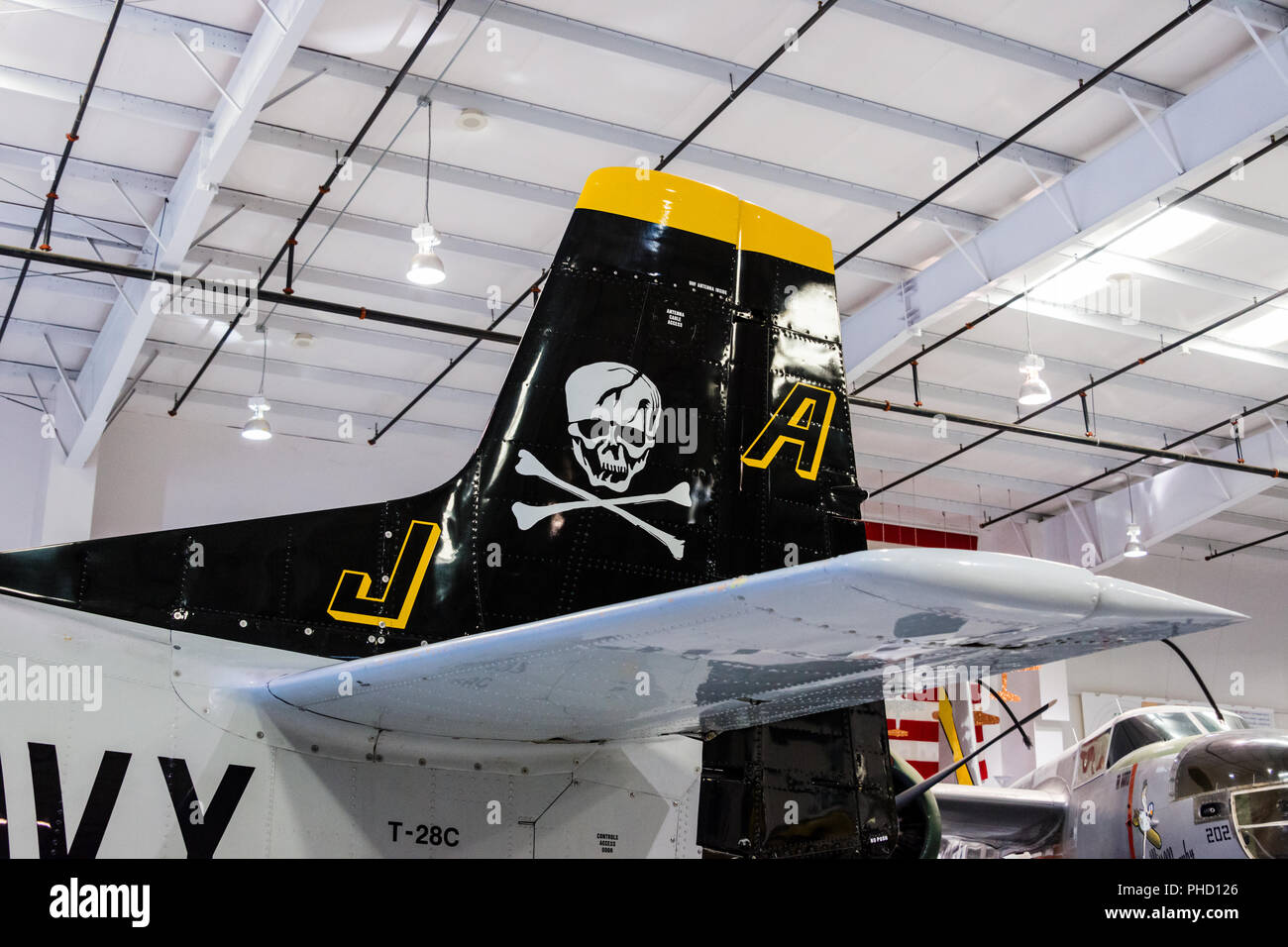 North American T28C Tail Stock Photo - Alamy