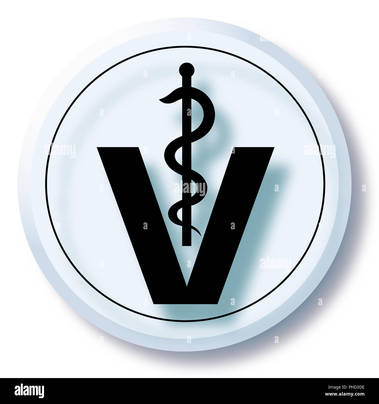 vet sign veterinarian medical button Stock Photo - Alamy