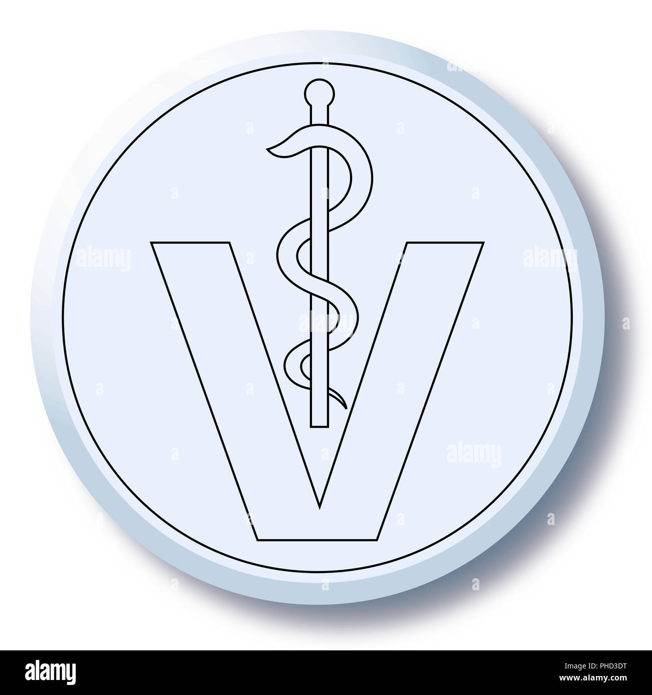 vet sign veterinarian medical button Stock Photo - Alamy