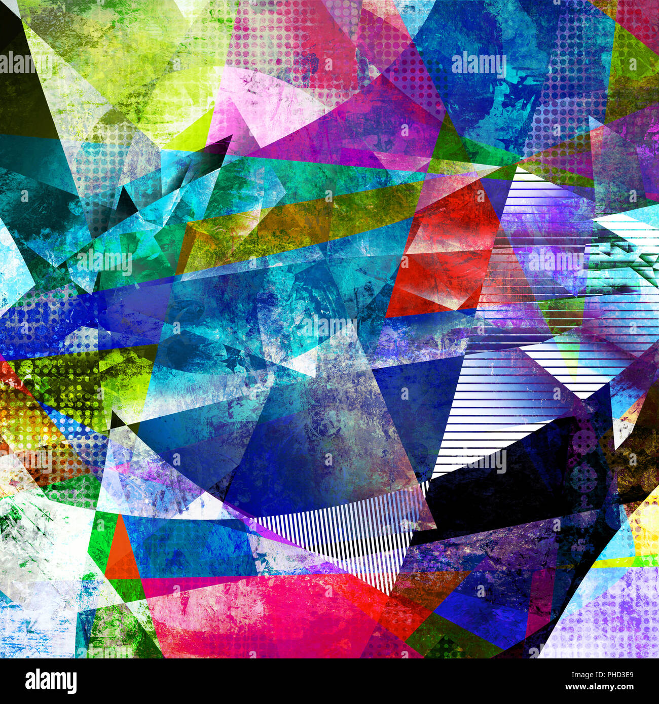 polygonal colorful stripes grid textures background Stock Photo - Alamy