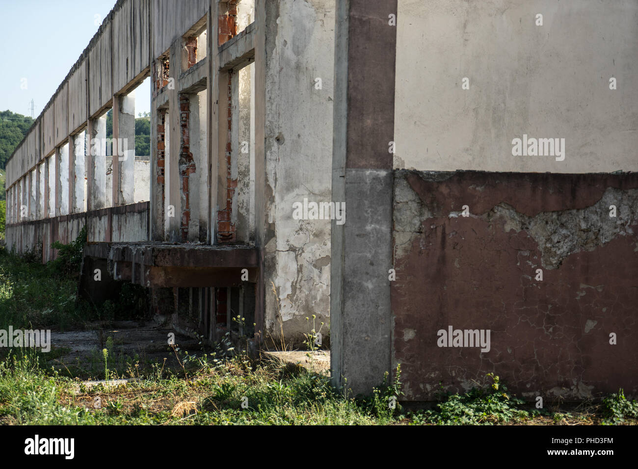 Destroyed Factory from the Bosnian War, Bosnia Stock Photo - Alamy