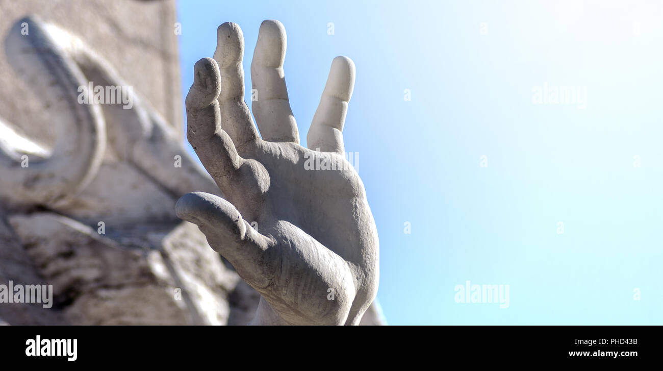 Marble hand hi-res stock photography and images - Alamy