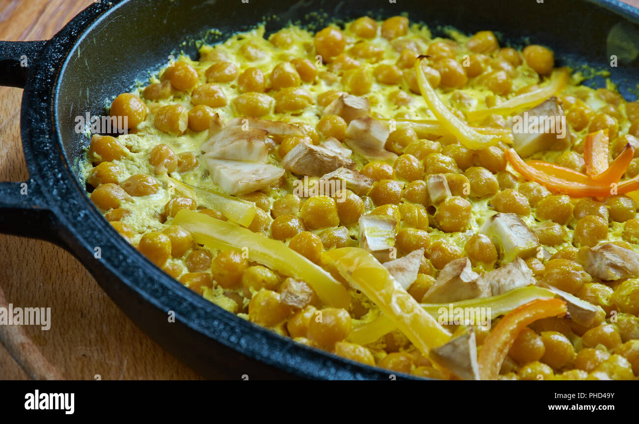 Coconut Chickpea Korma Stock Photo - Alamy