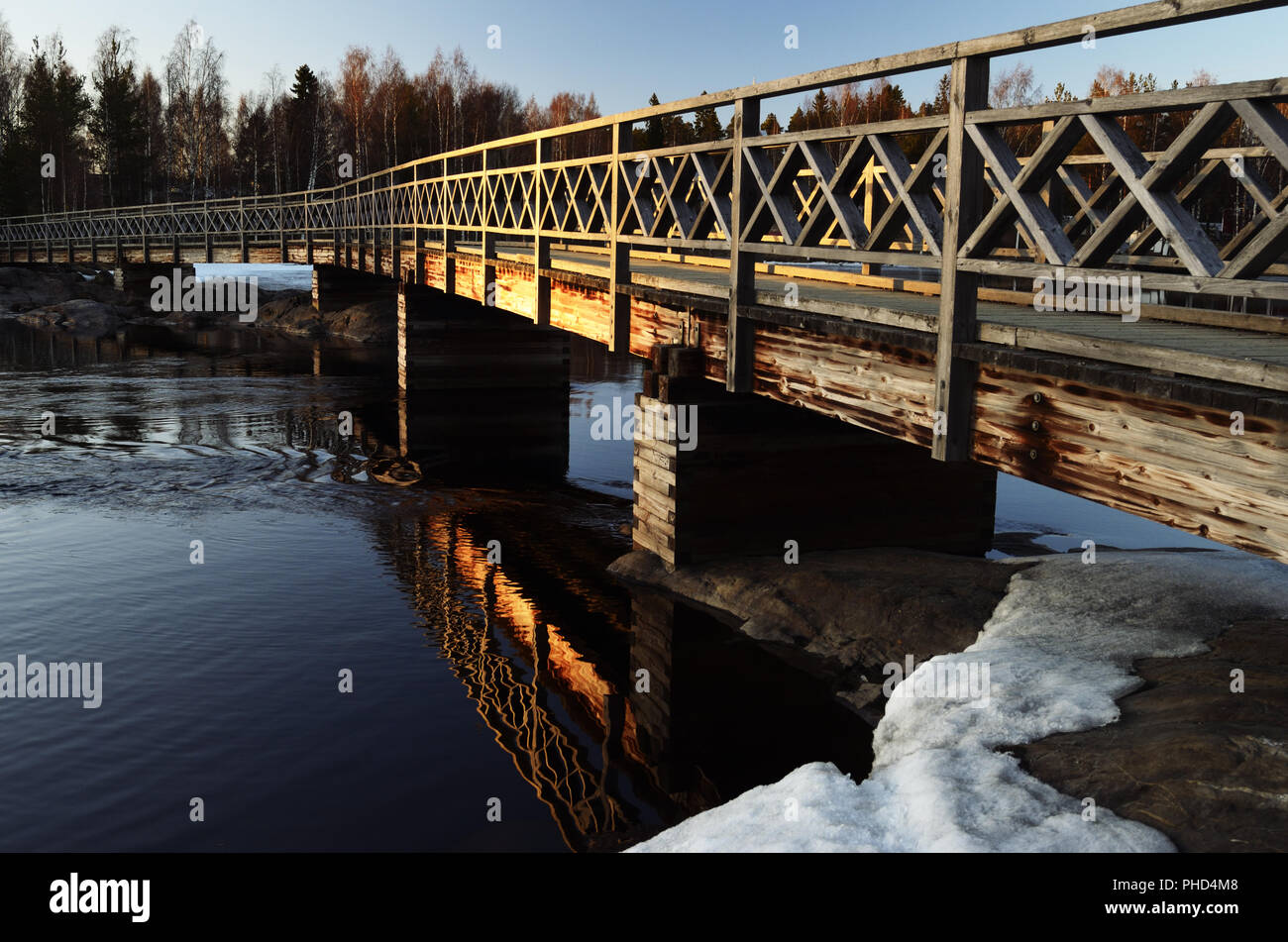 Wooden bridge sunset hi-res stock photography and images - Alamy
