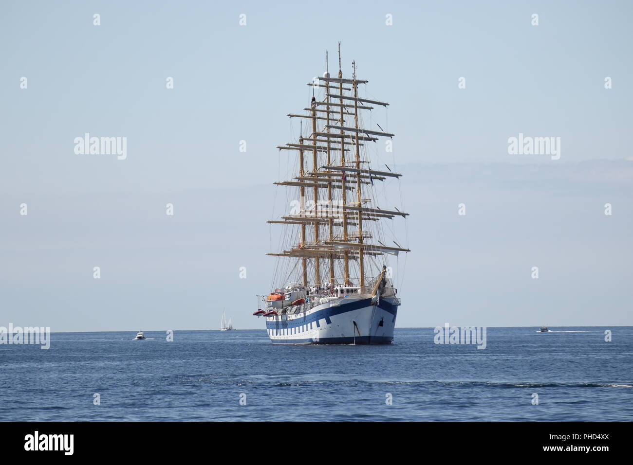 a big sailing ship on ocean Stock Photo - Alamy