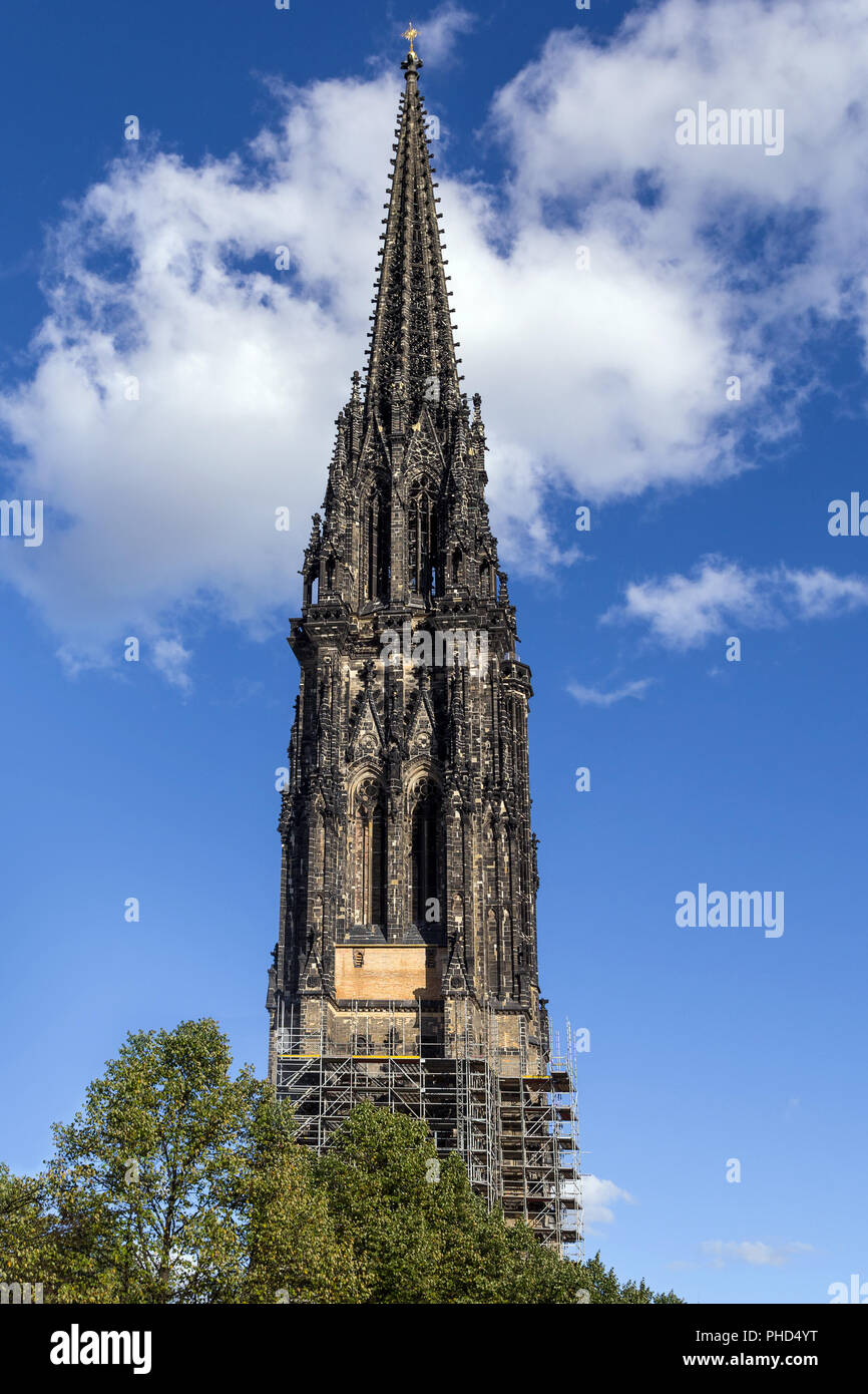 St Nikolai Memorial Church in Hamburg Stock Photo - Alamy