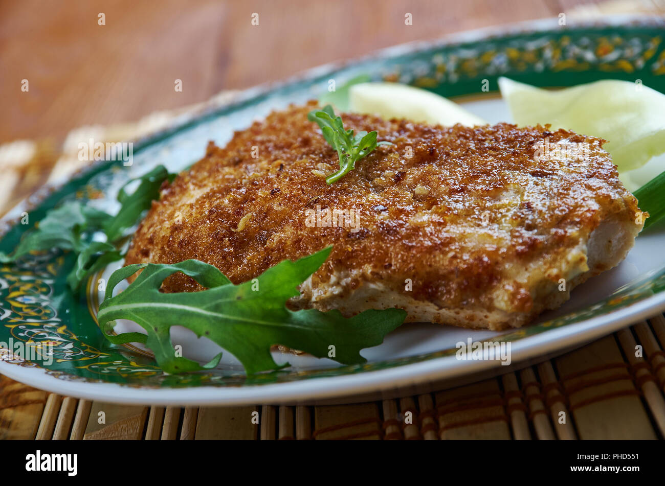 Israeli Chicken Schnitzel Stock Photo - Alamy