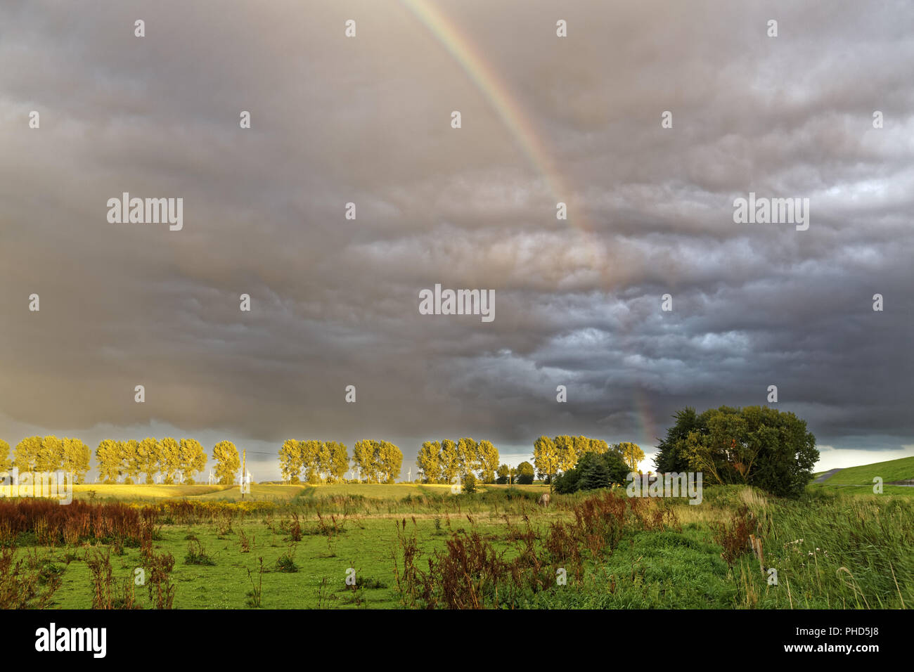 Evening rain rainbow hi-res stock photography and images - Alamy