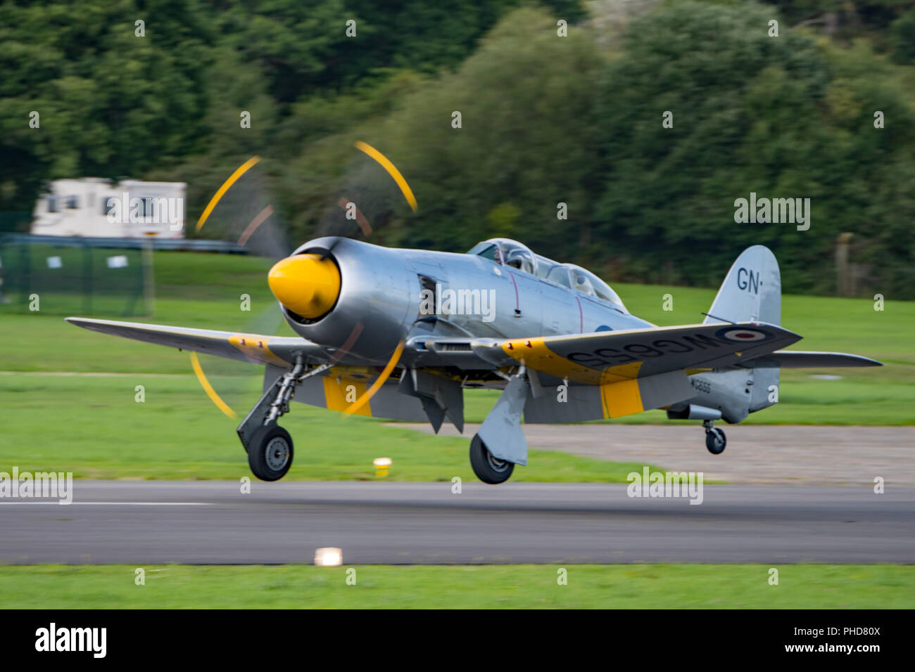 Flight of hawker fury and sea fury aircraft hi-res stock photography ...