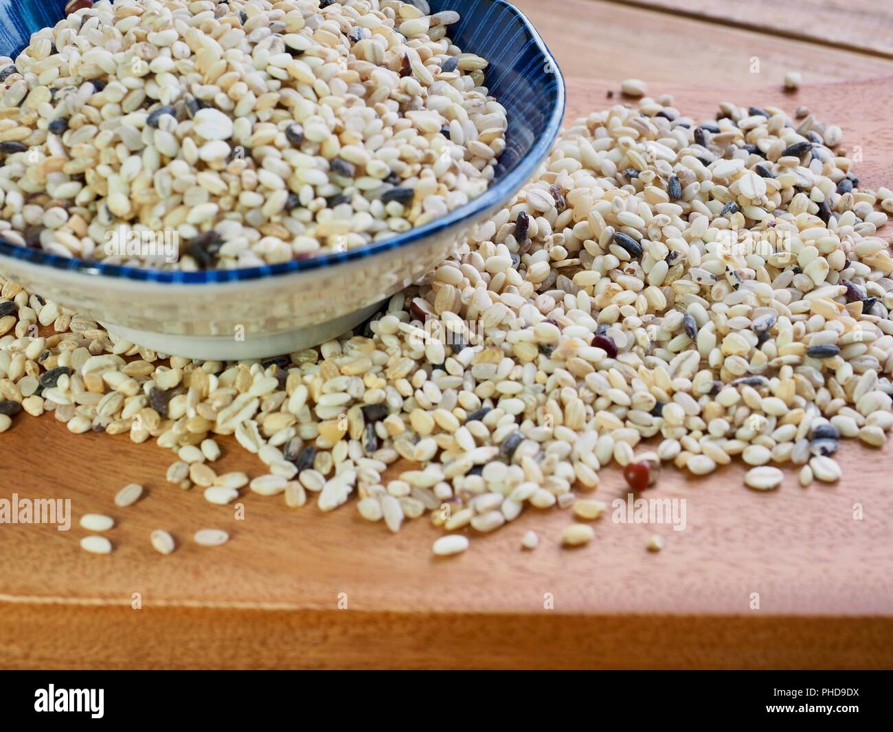 Asian Food Mixed Grain Stock Photo - Alamy