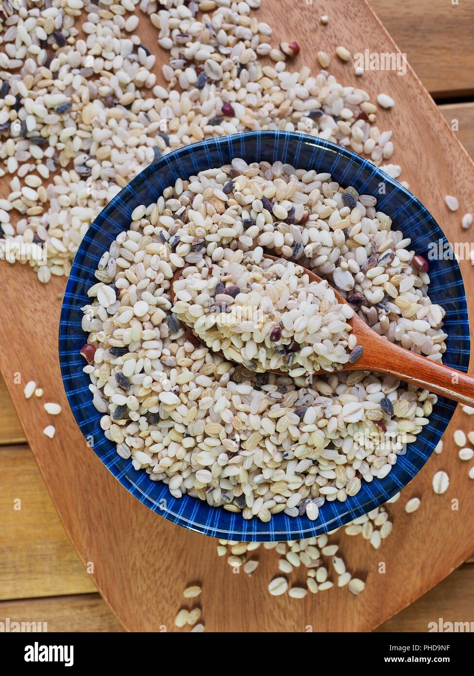 Asian Food Mixed Grain Stock Photo - Alamy