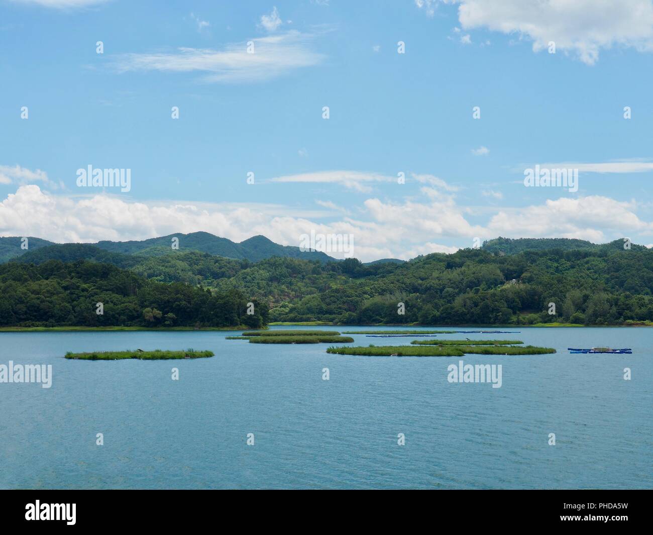 Scenery of Daecheong Lake in Cheongju City, South Korea Stock Photo - Alamy