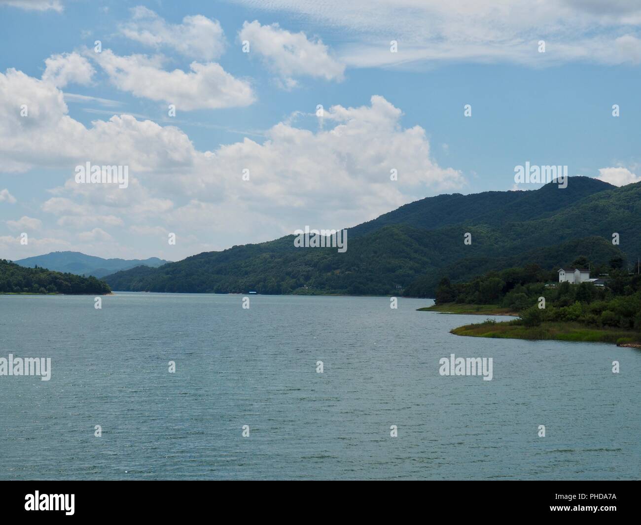 Scenery of Daecheong Lake in Cheongju City, South Korea Stock Photo - Alamy