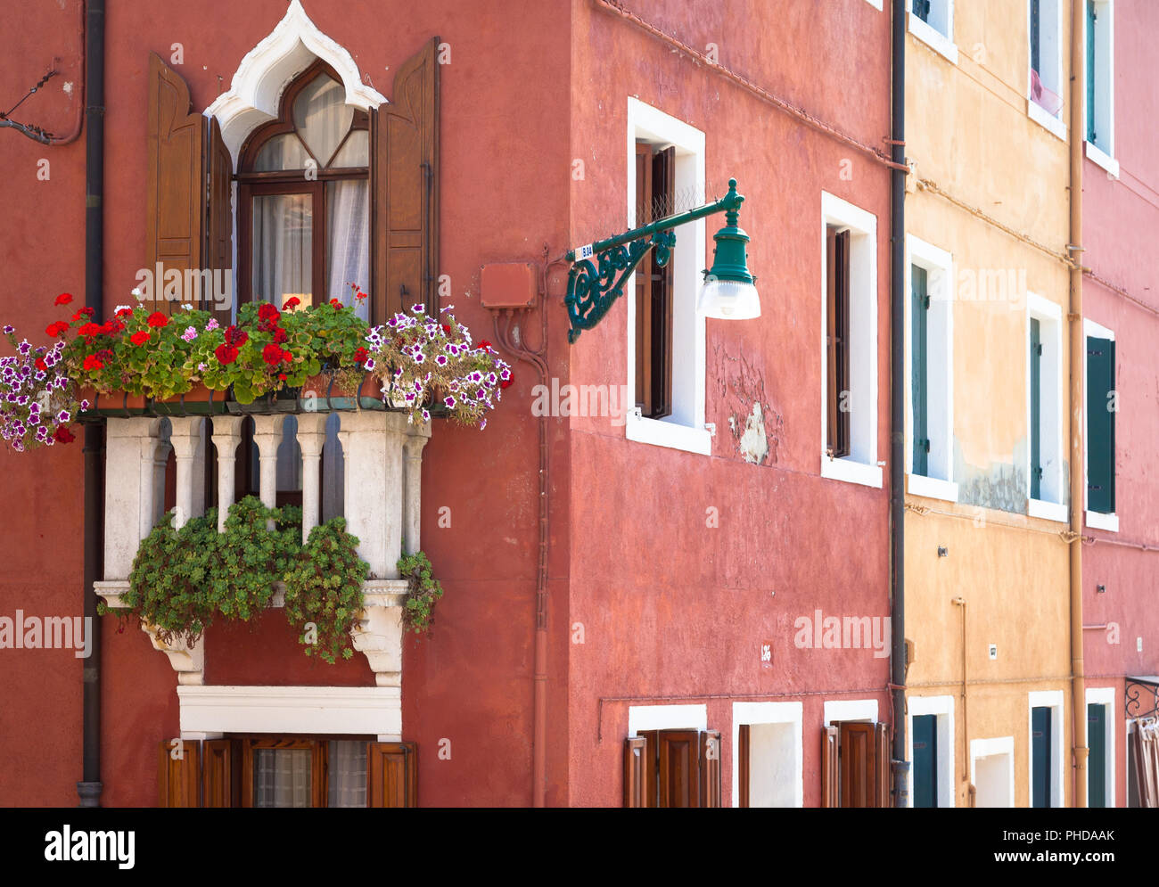 Colored houses in Venice - Italy Stock Photo - Alamy