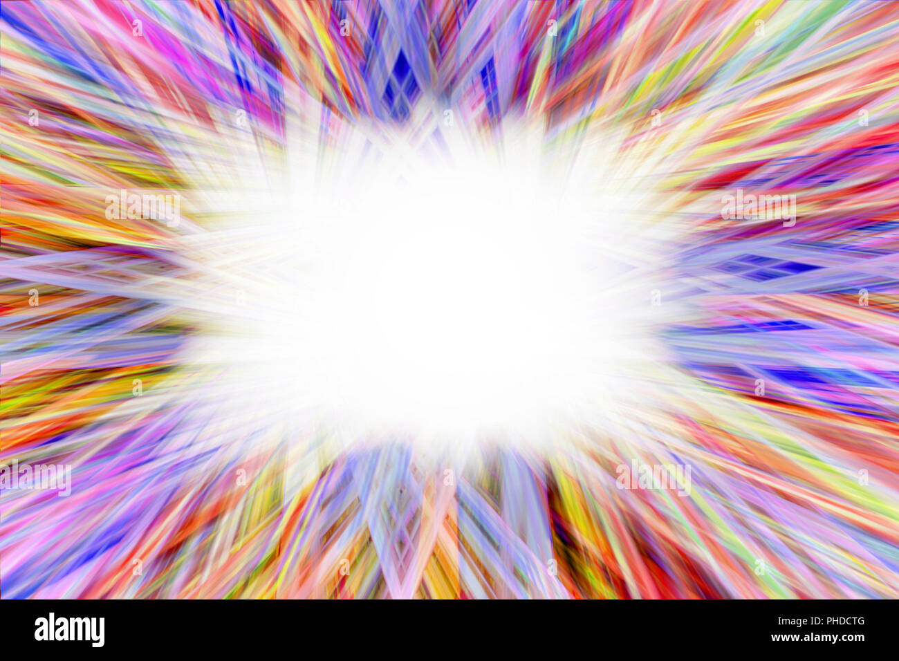 Colorful starburst explosion border Stock Photo - Alamy
