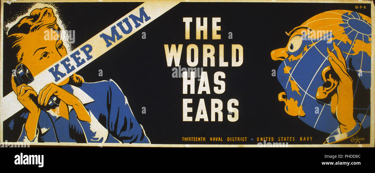 Evesdropping poster hi-res stock photography and images - Alamy