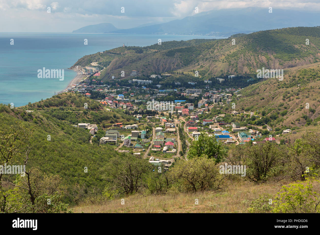 Coast of the Black Sea of Crimean Peninsula Stock Photo - Alamy