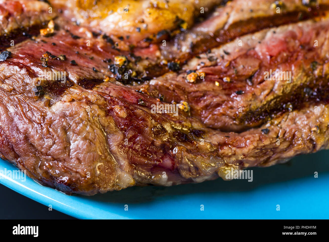 Corner of a steak Stock Photo - Alamy