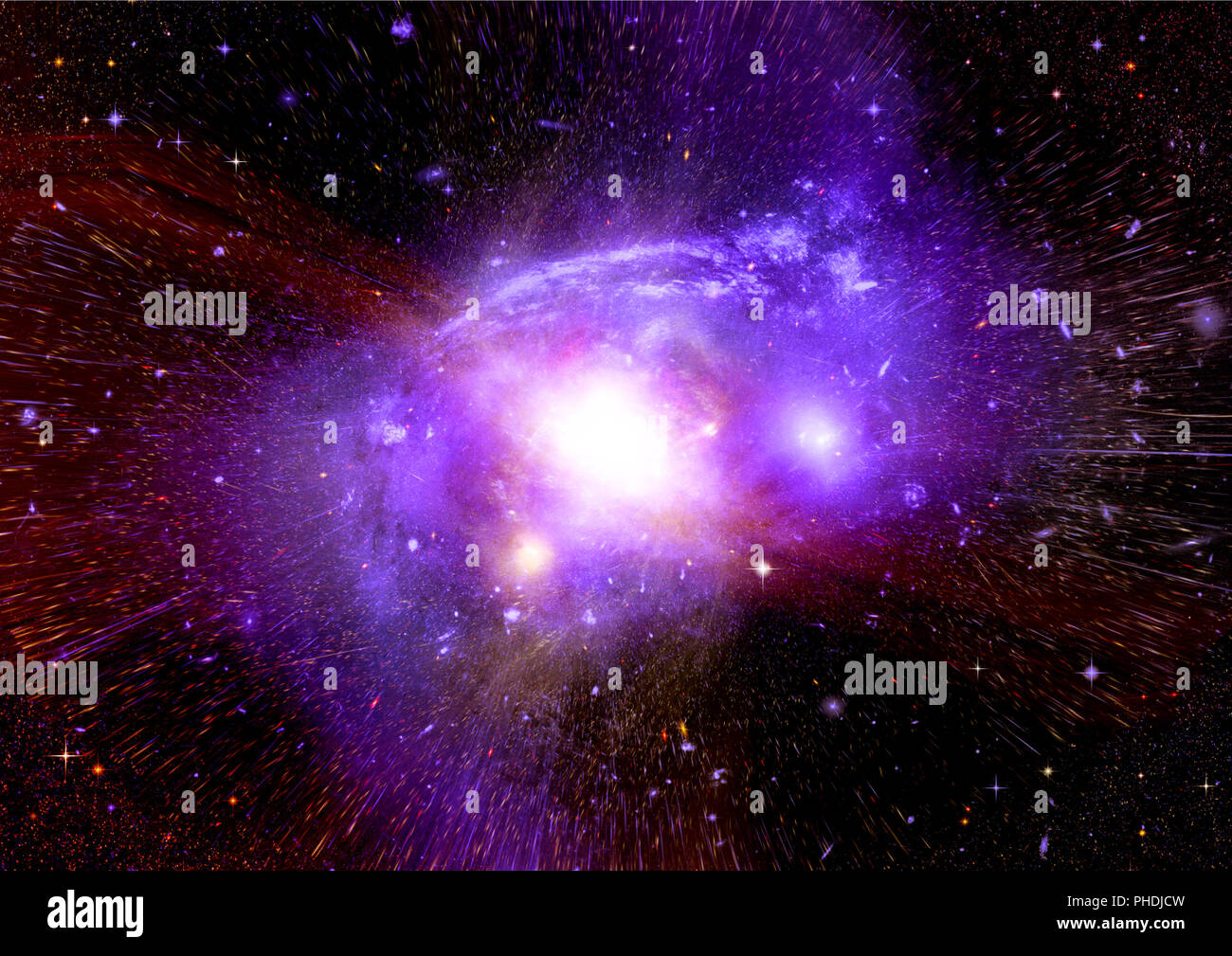 Stars, dust and gas nebula in a far galaxy Stock Photo - Alamy