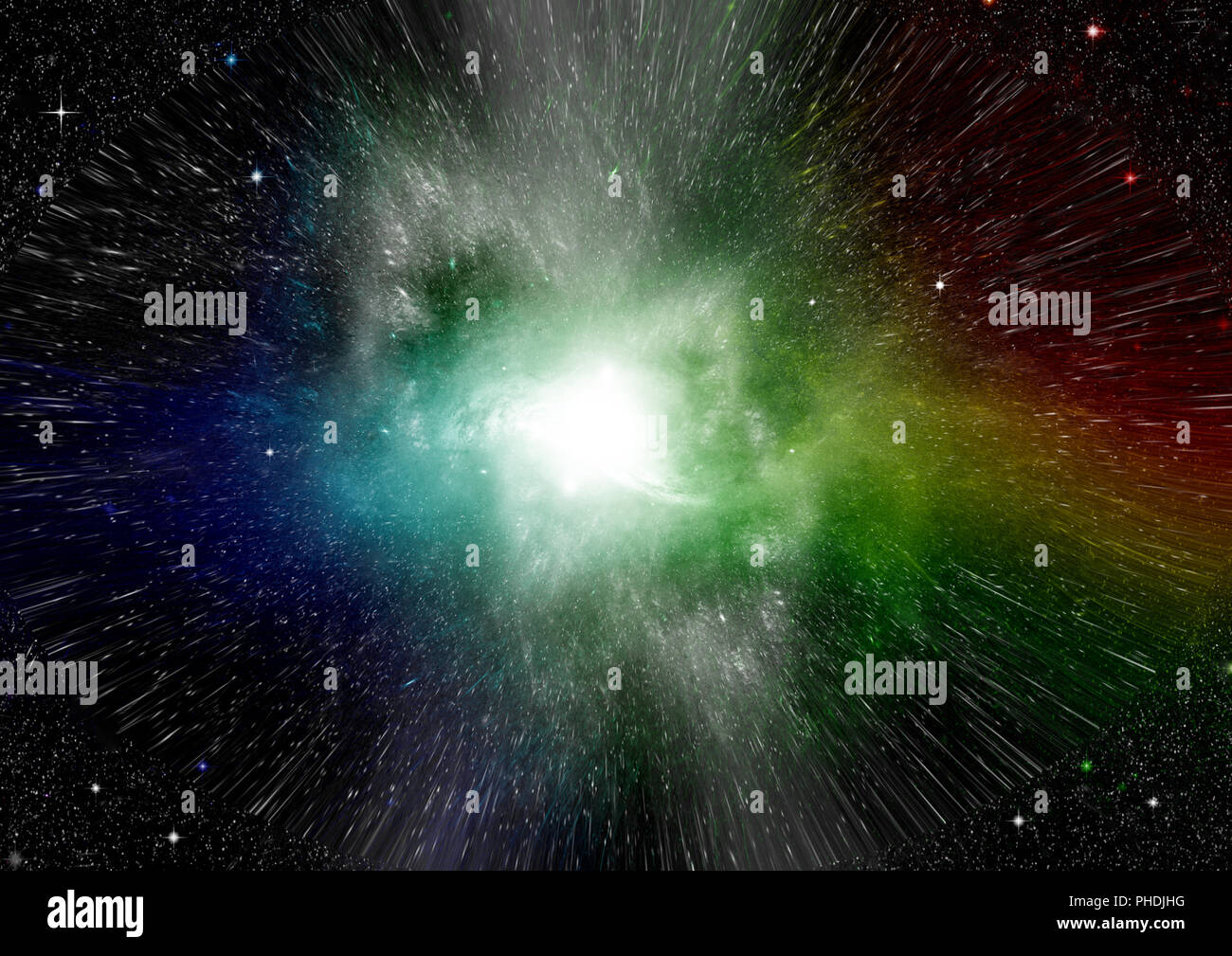 Stars, dust and gas nebula in a far galaxy Stock Photo - Alamy