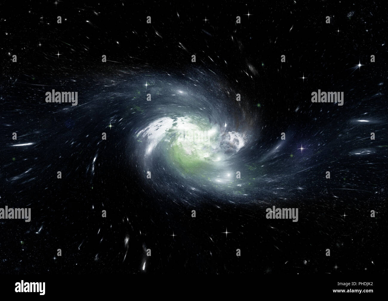 Stars, dust and gas nebula in a far galaxy Stock Photo - Alamy