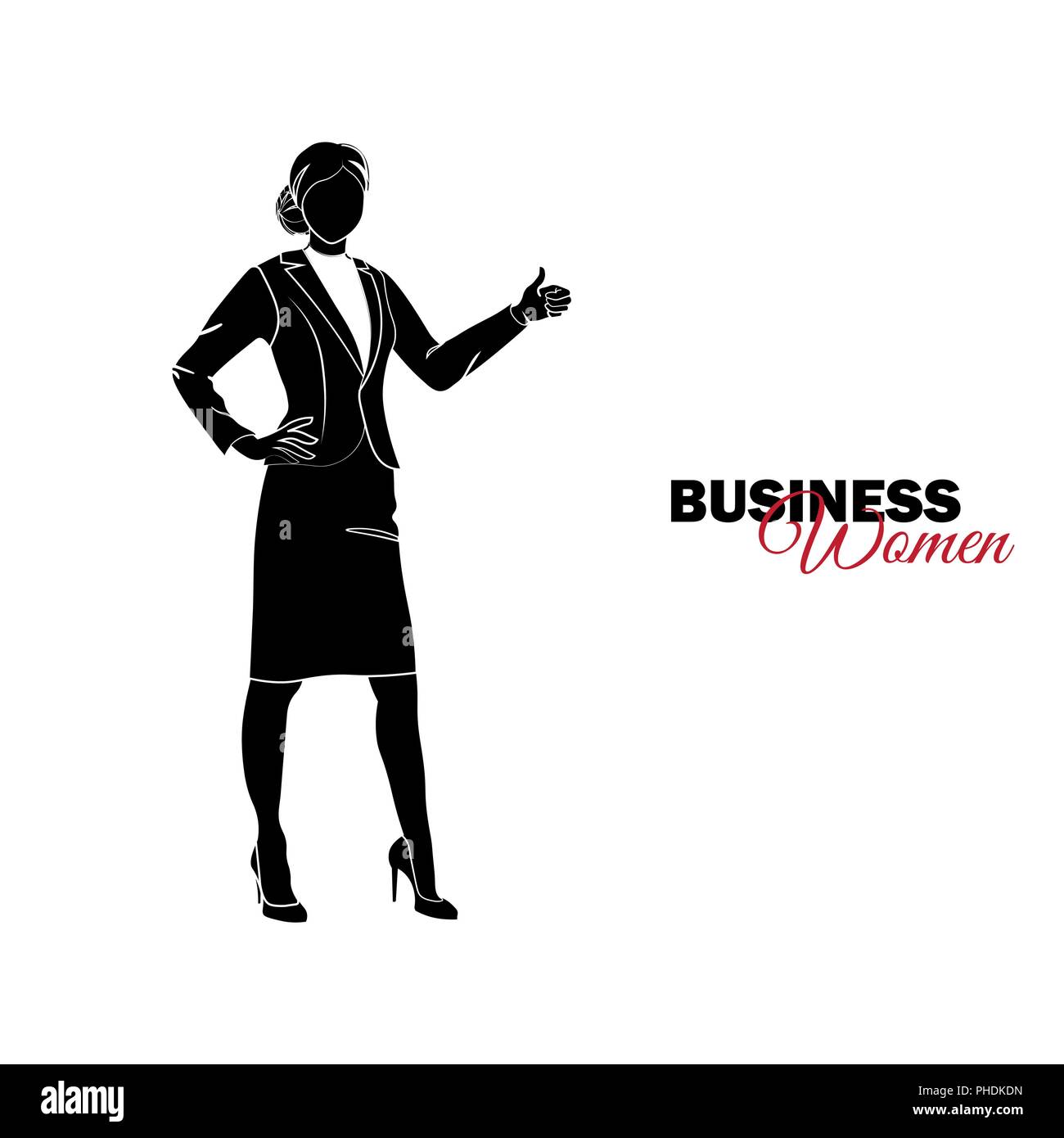 Woman thumb up sign Stock Vector Images - Alamy