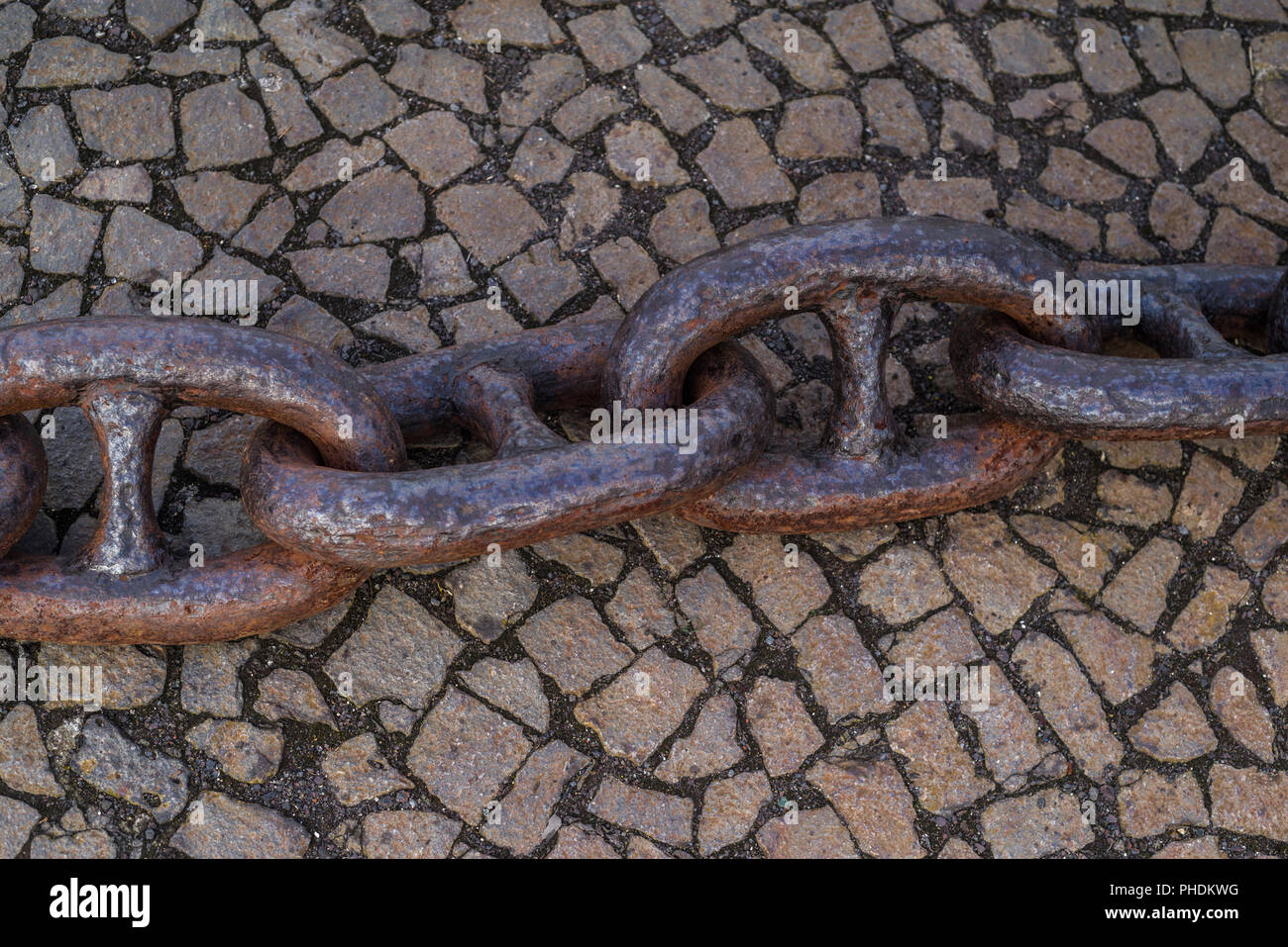 old, rusty harbor chain Stock Photo - Alamy