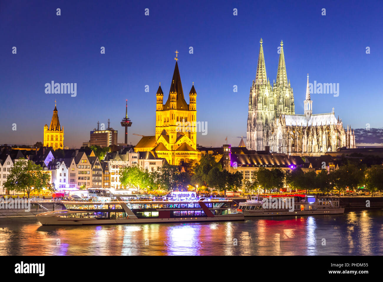 Cologne Cathedral River Rhine Stock Photo - Alamy