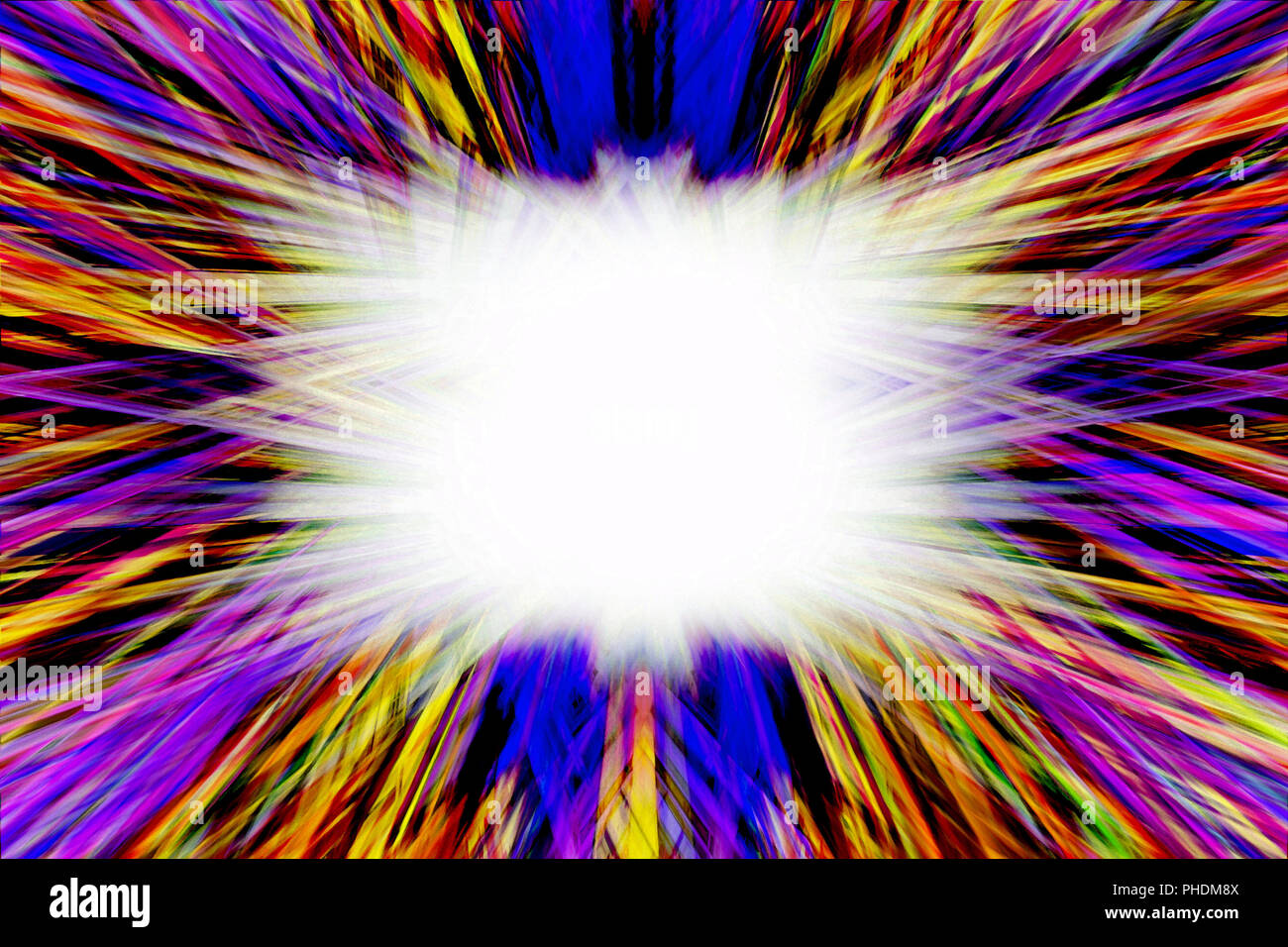 Colorful starburst background Stock Photo - Alamy