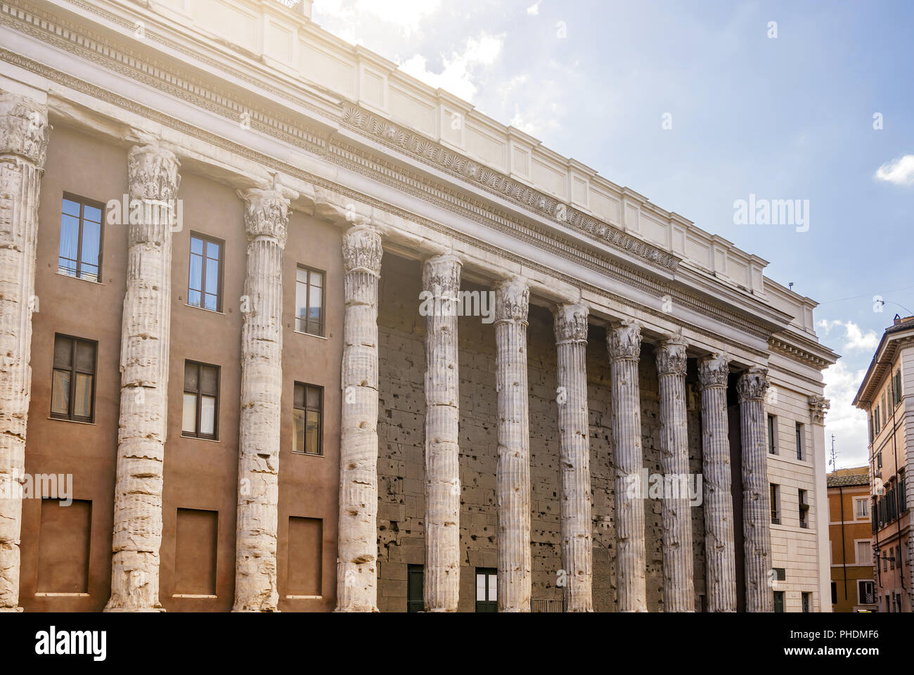 Columns of hadrian temple in rome hi-res stock photography and images ...