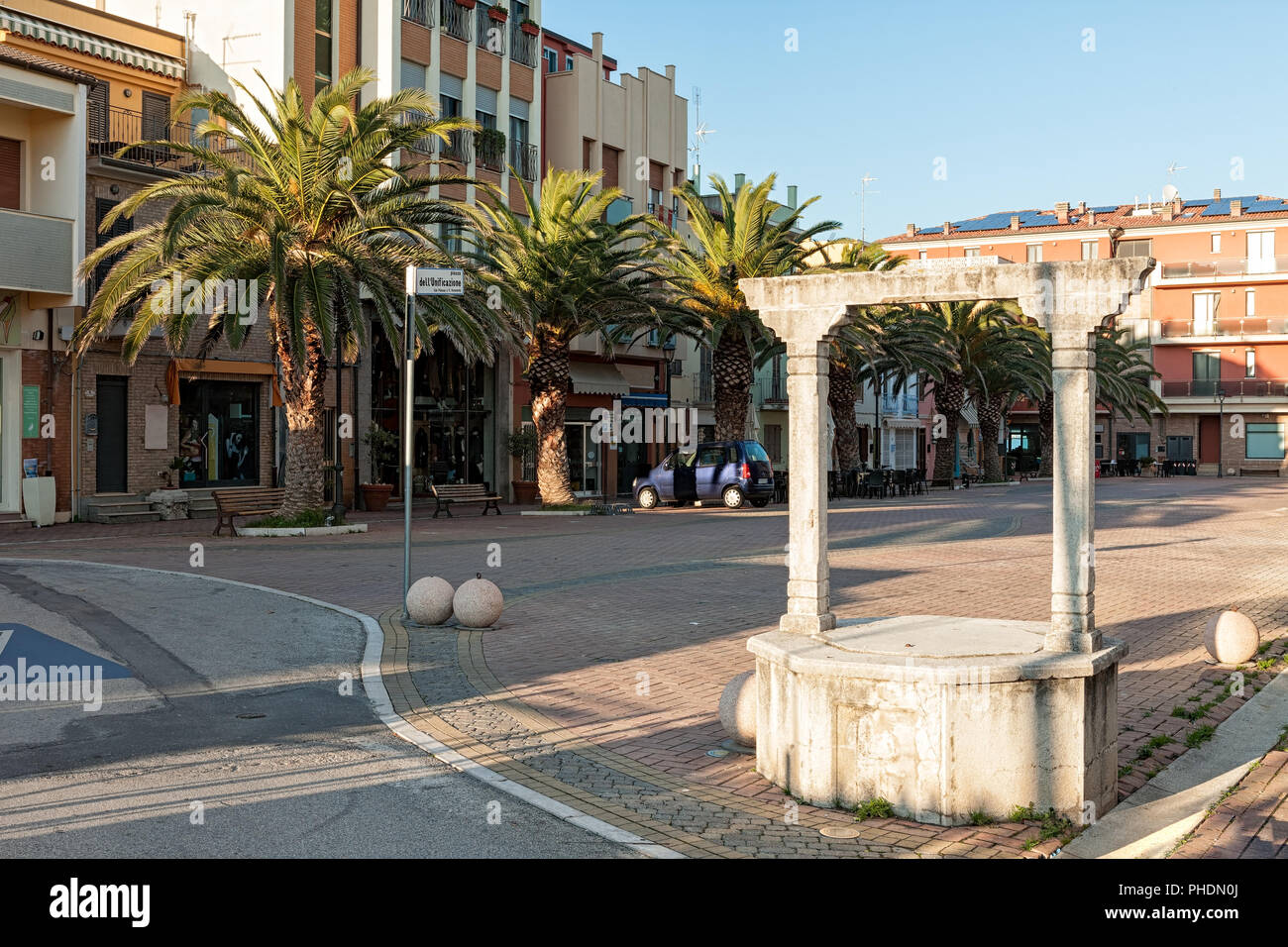 Marotta, the main square Stock Photo - Alamy