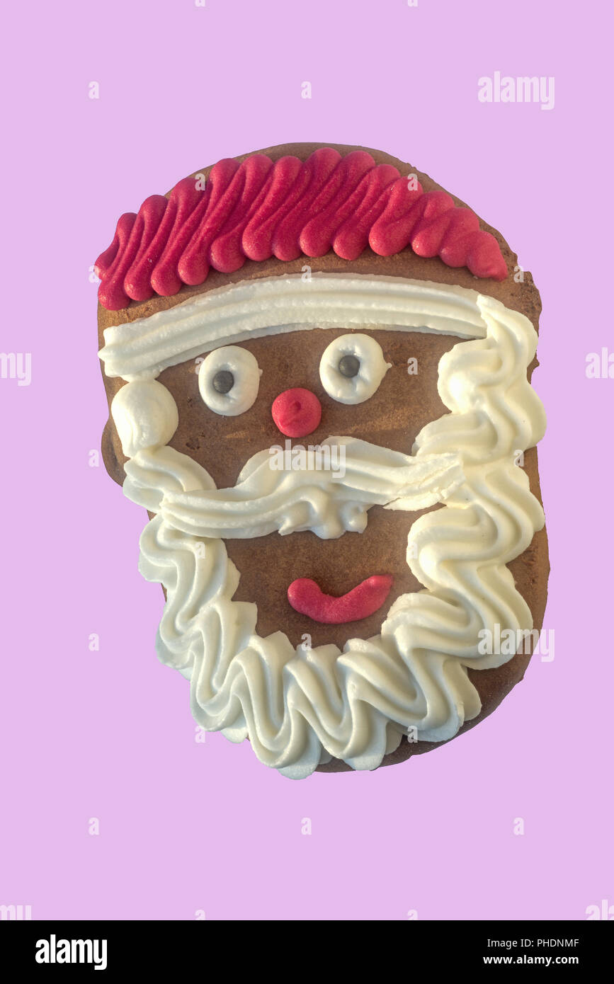 Santa Claus; Gingerbread, isolated Stock Photo - Alamy