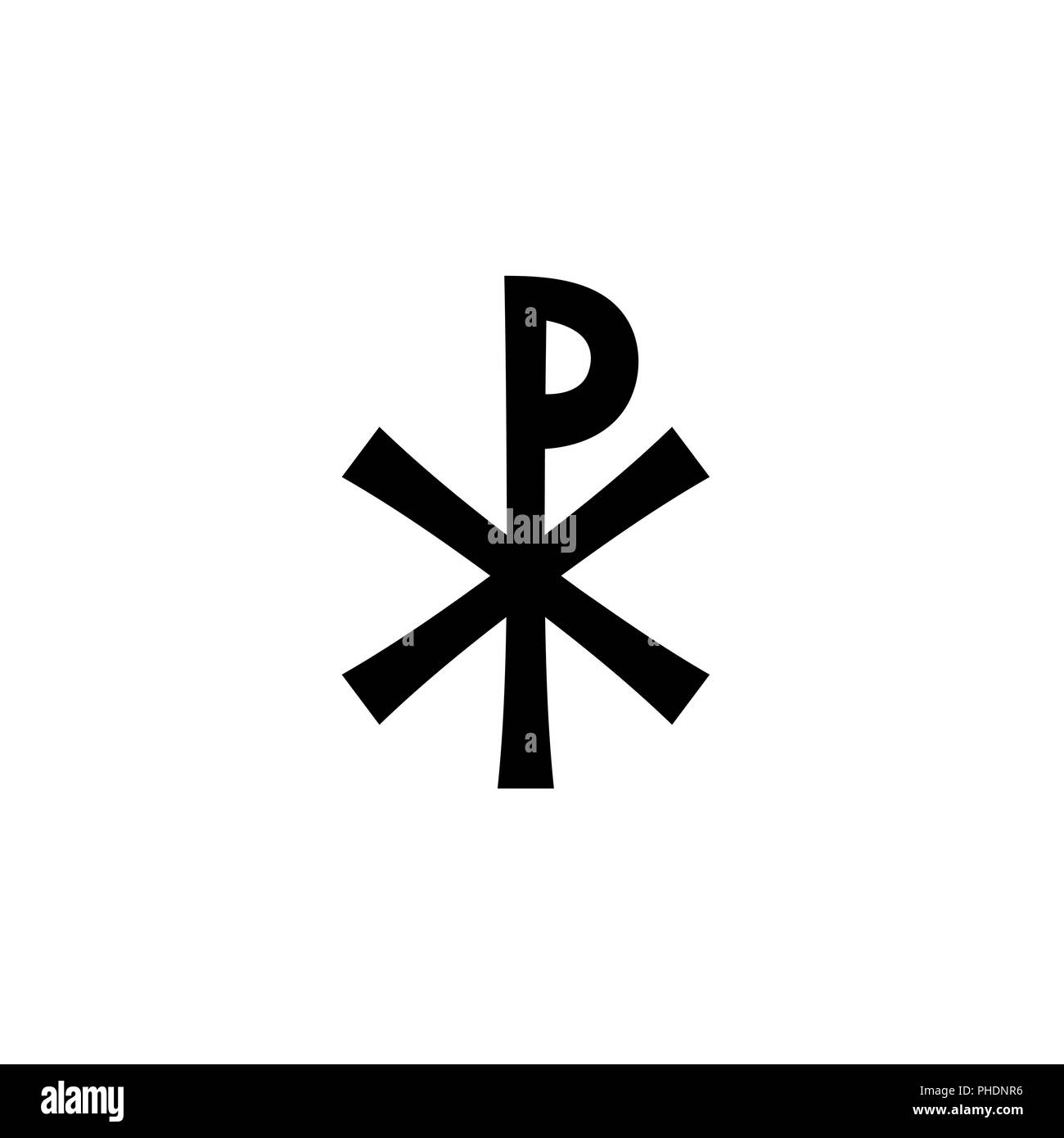 Christian monogram of Jesus Christ (Christogram Stock Photo - Alamy