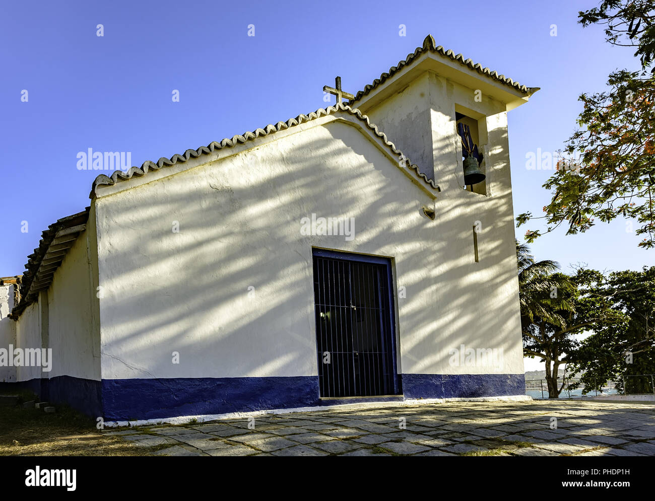 Old colonial church Stock Photo - Alamy