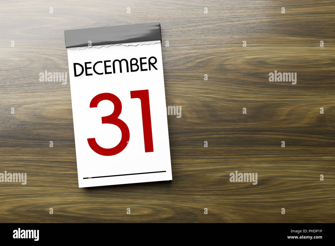 Calendar the 31st of December New Year's Eve Stock Photo - Alamy