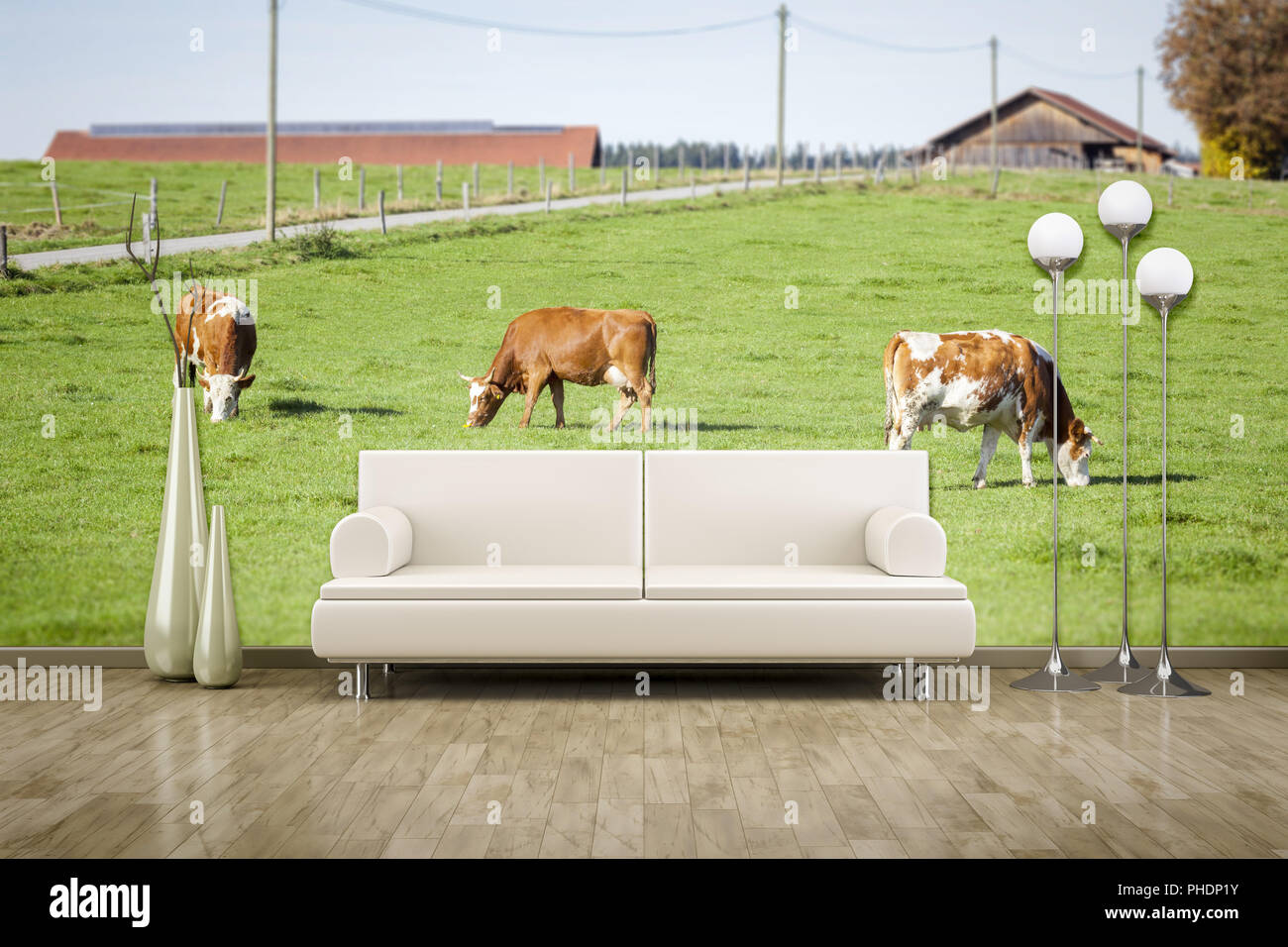 Photo wall mural cows Stock Photo - Alamy