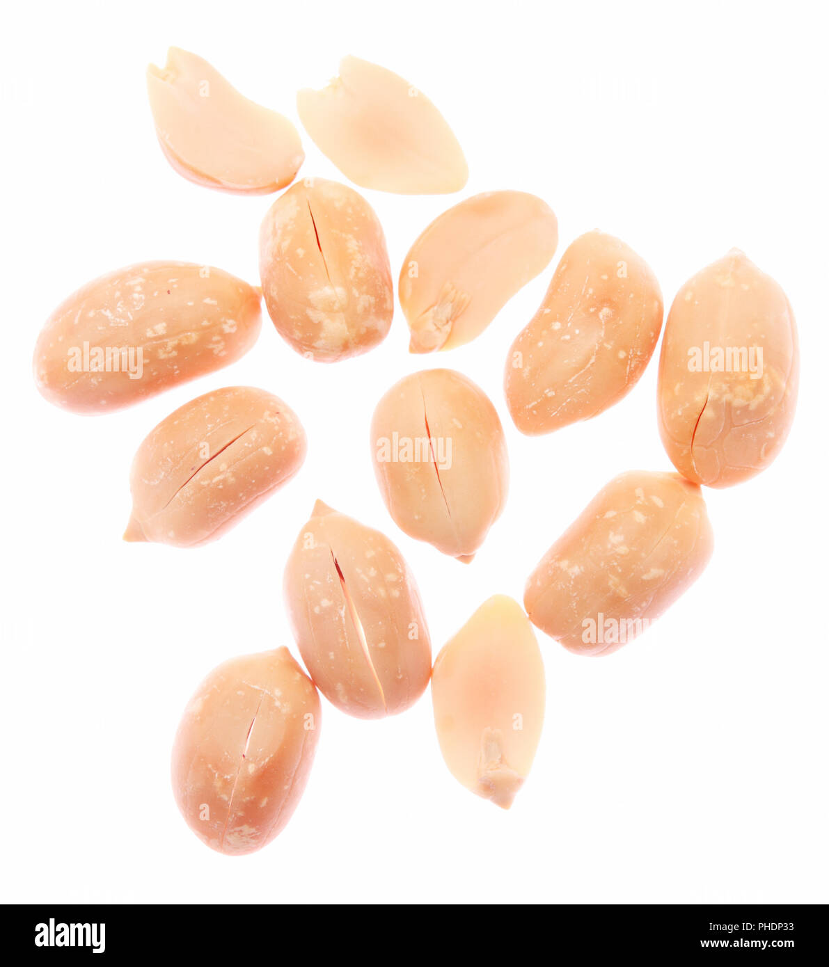 Peanuts on white Stock Photo - Alamy